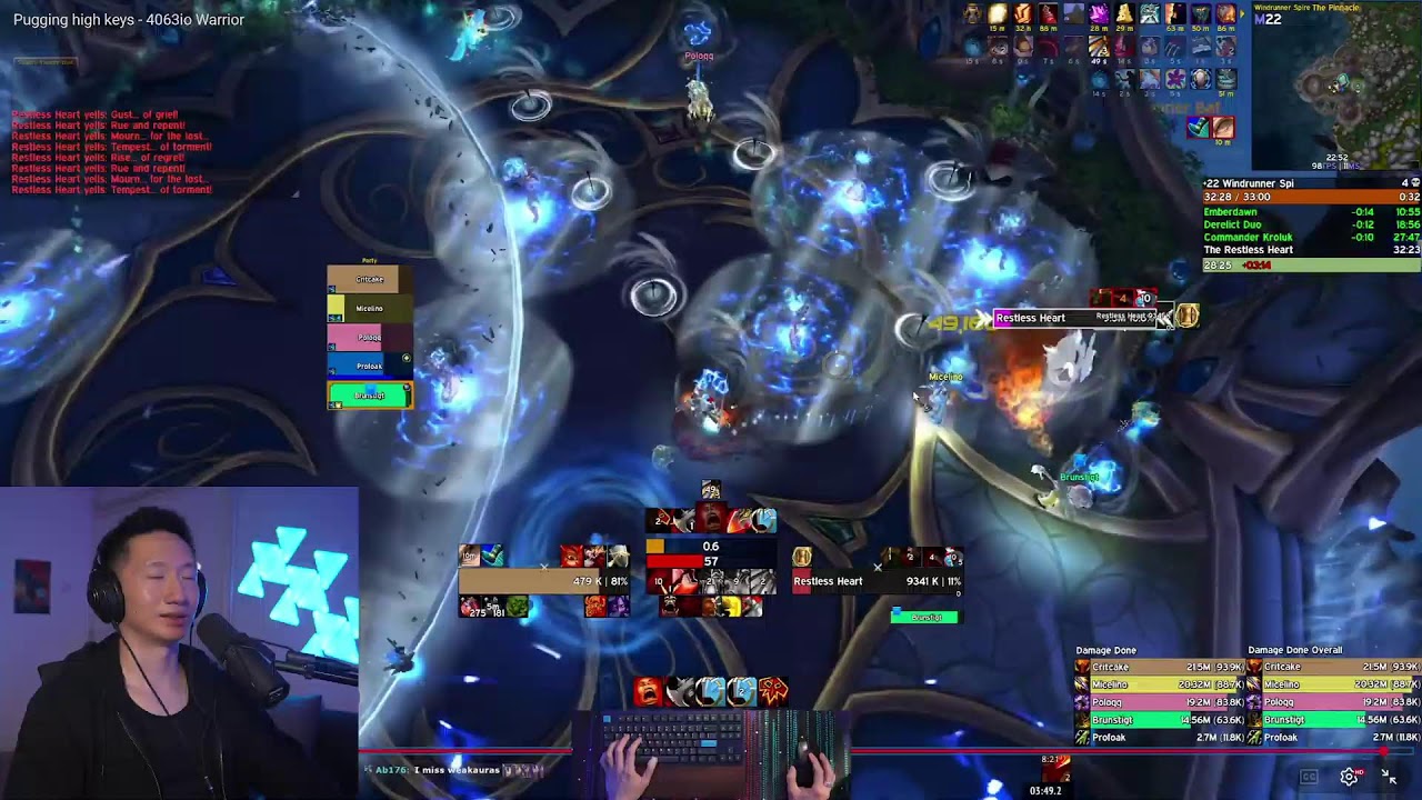 Pugging high keys - 4063io Warrior