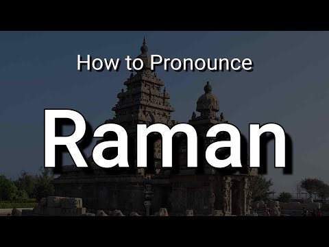 Raman - Pronunciation and Meaning