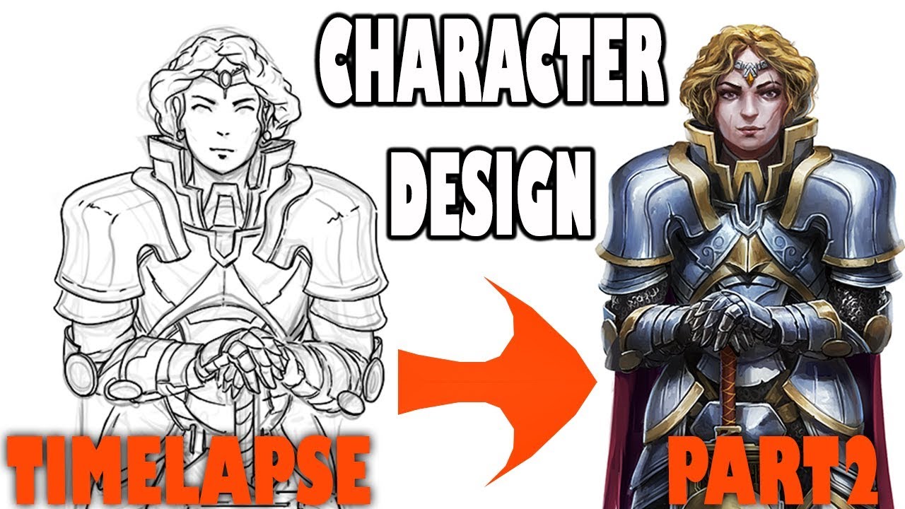 Character Design - From Sketch to Painting - PART 2