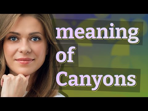 Canyons | meaning of Canyons