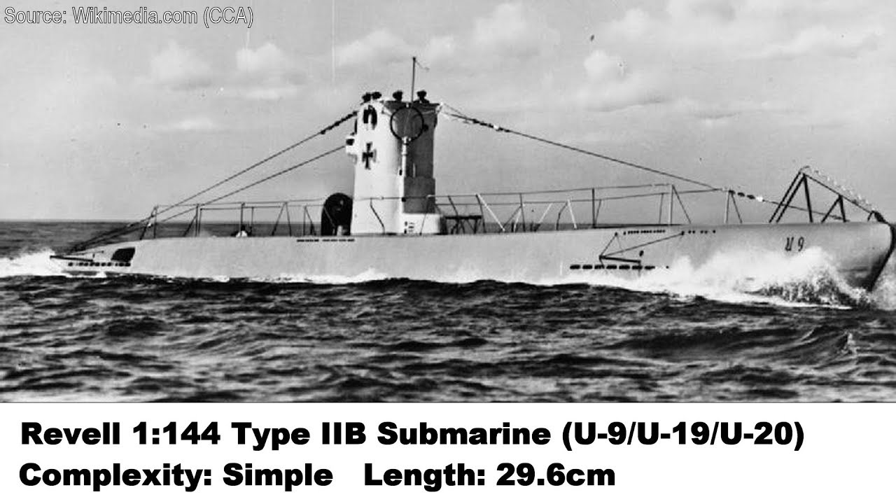 Revell 1:144 Type IIB Submarine Kit Review