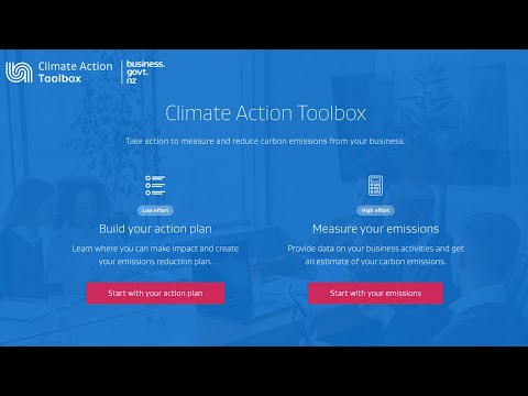 Climate Action Toolbox with carbon emissions calculator