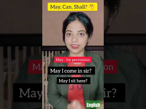 May, Can, Shall🤔 What's the difference #shorts #english #ytshorts