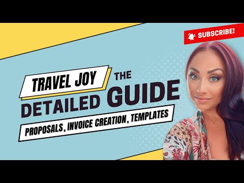 Travel Joy: 3-in-1 Proposals, Invoice Creation, Template Editing and more..