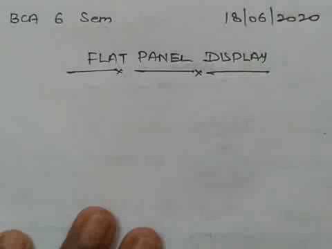 FLAT PANEL DISPLAY