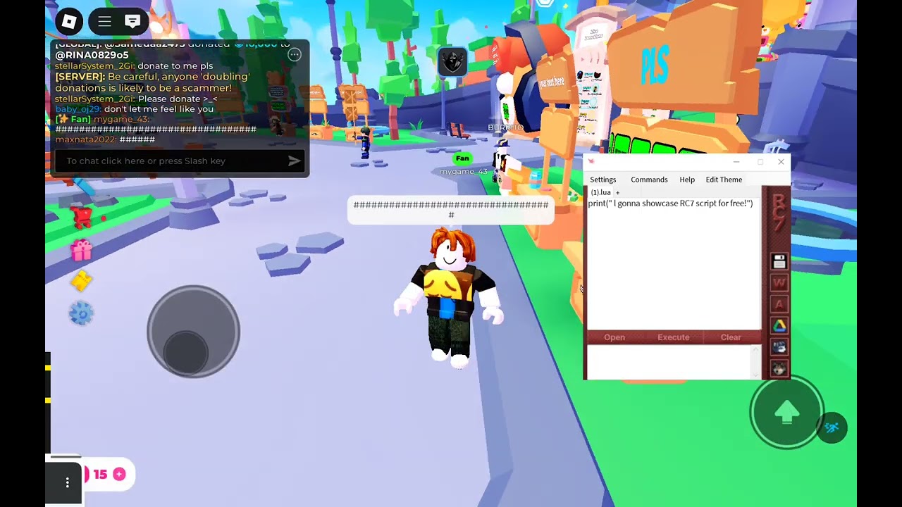 free RC7 script executor in comments