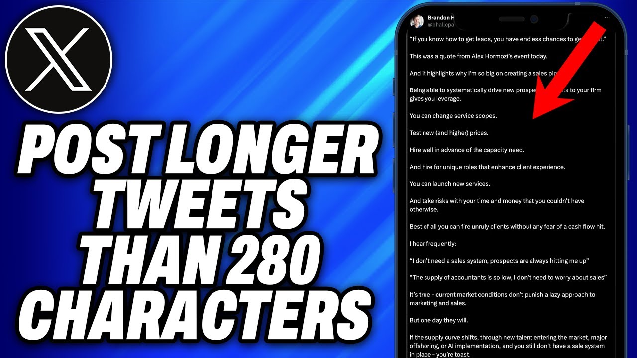 How To Post Longer Tweets Than 280 Characters on X Twitter - Easy Fix