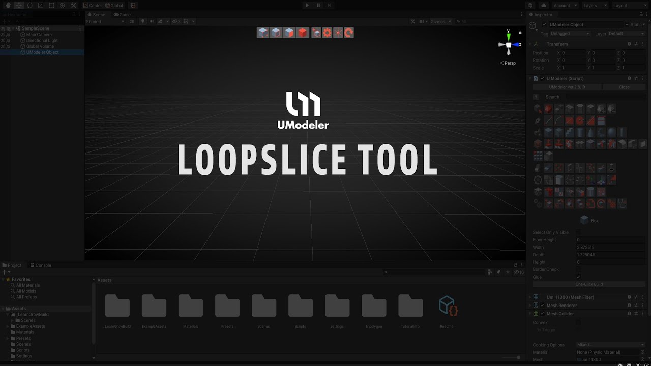 UModeler Essentials - Loop Slice Tool