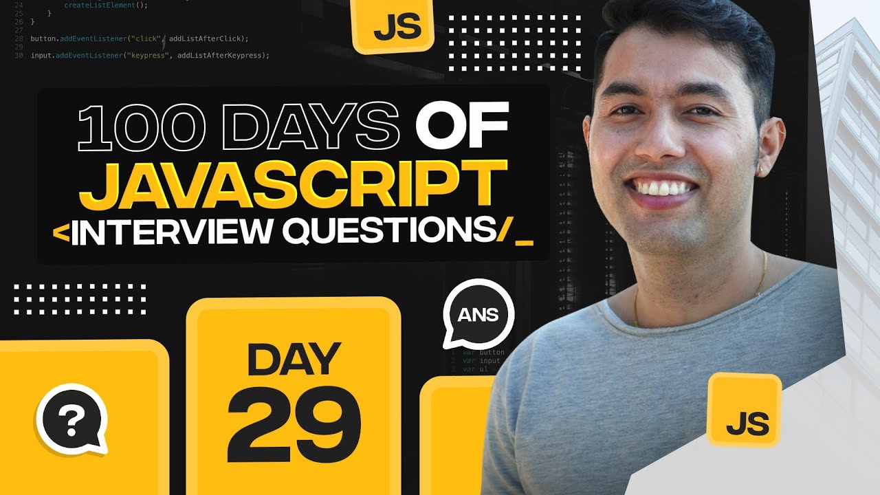 100 Days of JavaScript Coding Challenges || Day #29