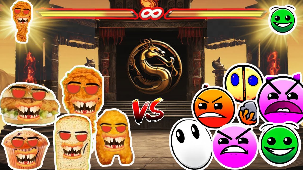 All Evil Gegagedigedagedago VS Fire In The Hole Geometry Dash Meme Battle
