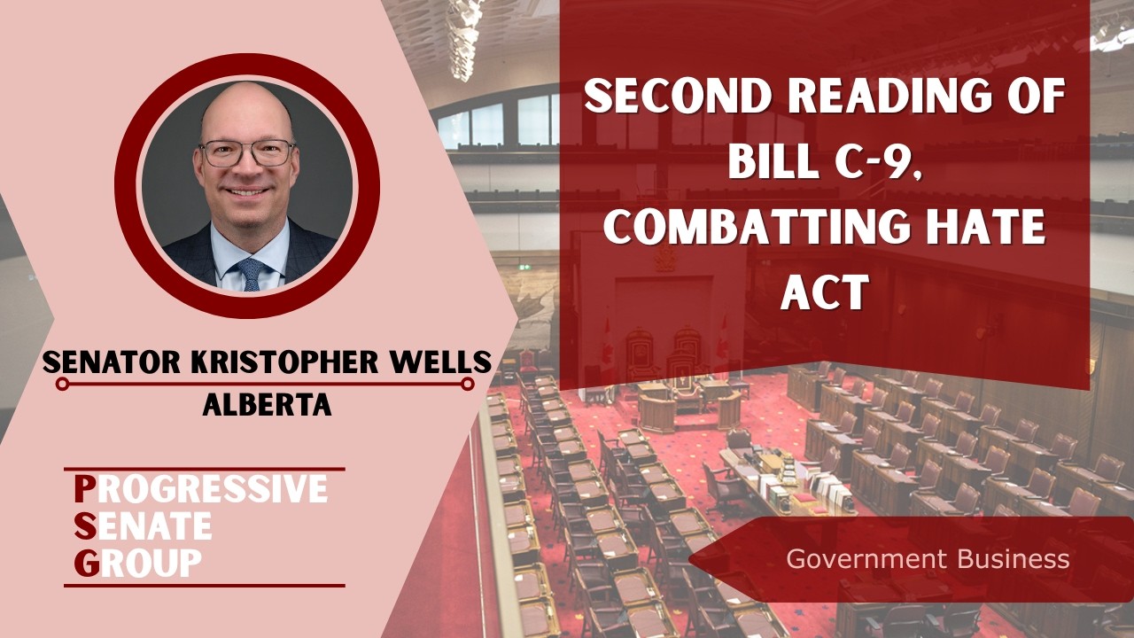 Senator Wells speaks at second reading of C-9 - April 14, 2026 (English feed)