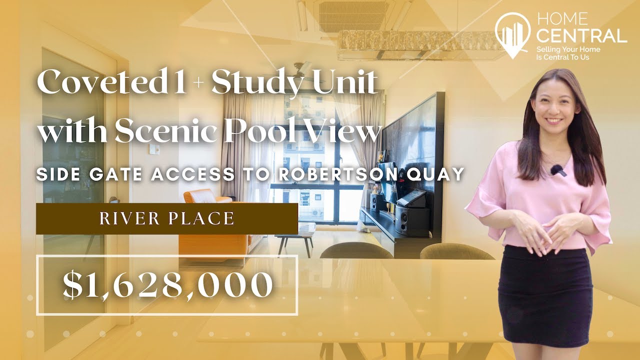 River Place: Condominium Home Tour | Coveted 1 + Study Unit with Scenic Pool View