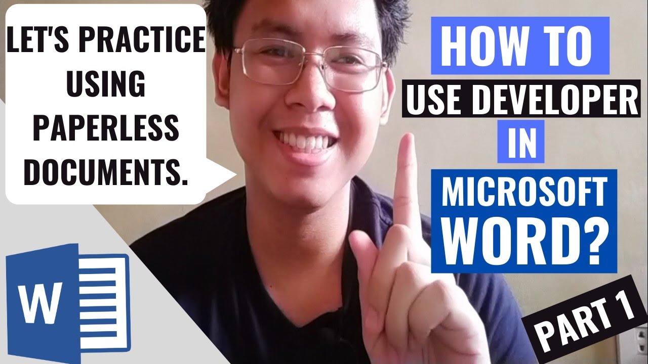 Using Developer Tab in Microsoft Word - Part 1 [Taglish]