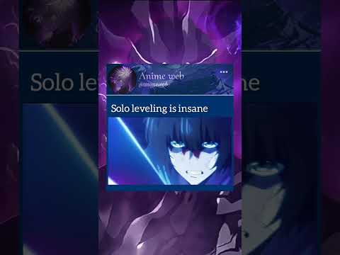 solo leveling is gone insane #anime #shorts #sololeveling #shadow