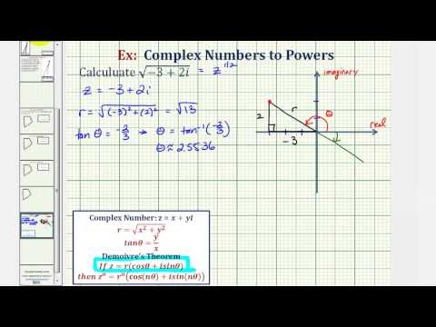 Ex: Find the Square Root of a Complex Number (DeMoivre's Theorem)