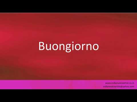How to pronounce "Buongiorno". (Italian)