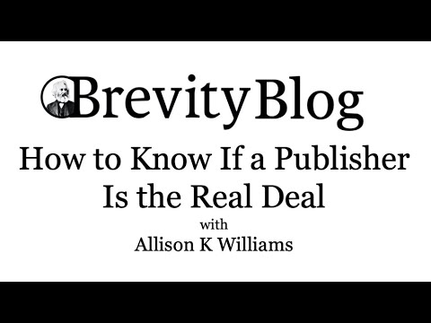How to Know If a Publisher Is the Real Deal