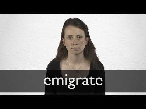EMIGRATE definition and meaning | Collins English Dictionary