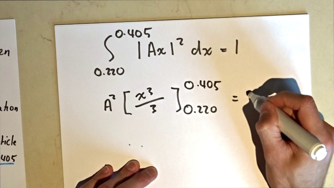 Normalisation Condition - Question 1(b)