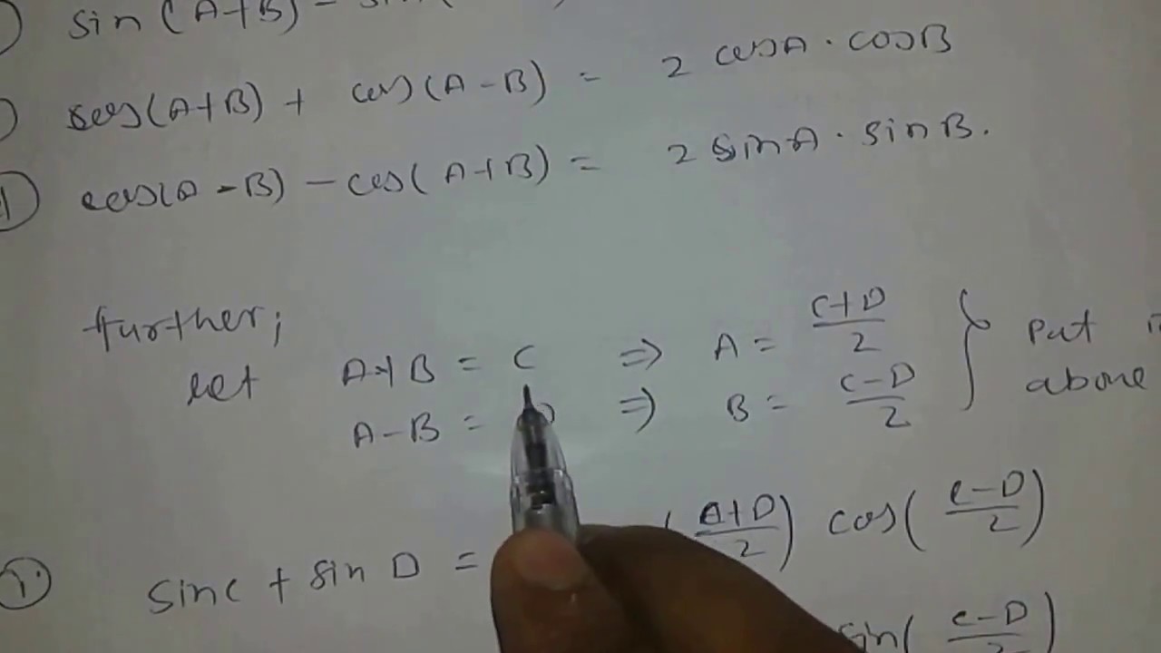 Sum & difference and multiple & sub multiple angles of trigonometric functions!