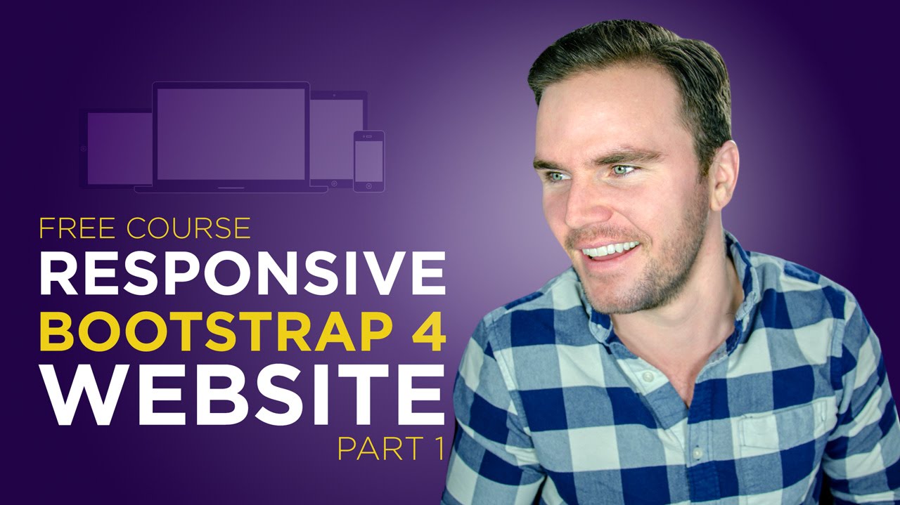 Bootstrap 4 Tutorial [#4] Code a Responsive Website (Part 1)
