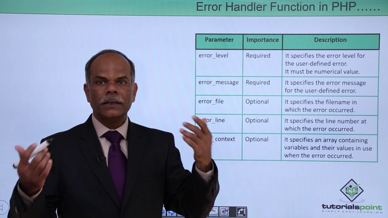 PHP - Error Handling