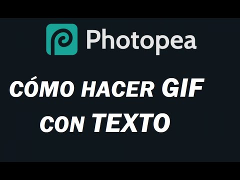 COMO HACER UN GIF CON TEXTO EN PHOTOPEA