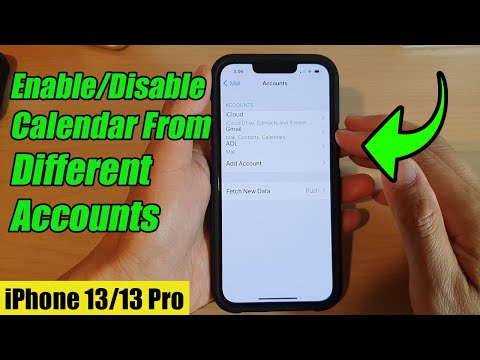 iPhone 13/13 Pro: How to Enable/Disable Calendar From Different Accounts (Gmail/Outlook/AOL/Yahoo)