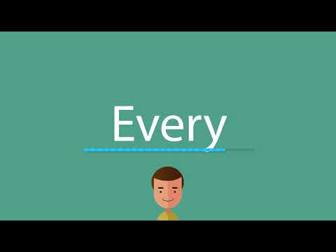 How to pronounce Every