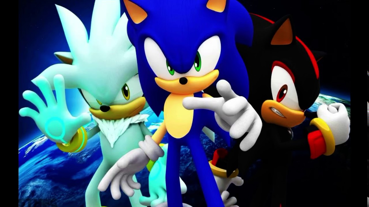 Sonic,Shadow & Silver Space Wallpaper