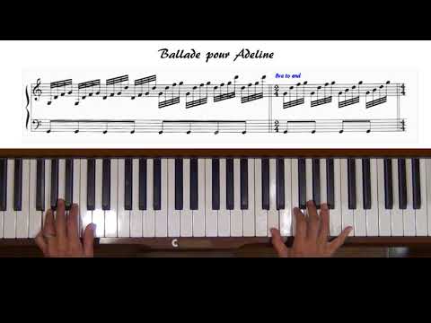 Ballade pour Adeline Piano Tutorial