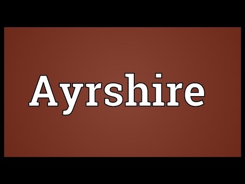 Ayrshire Meaning