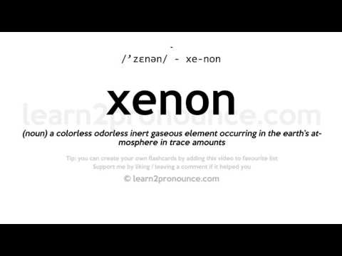 Xenon pronunciation and definition