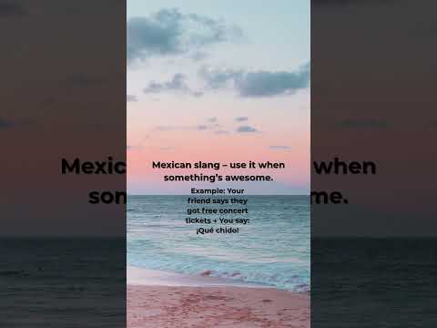 Mexican Spanish Slang: ¡Qué chido! 🇲🇽 #shorts
