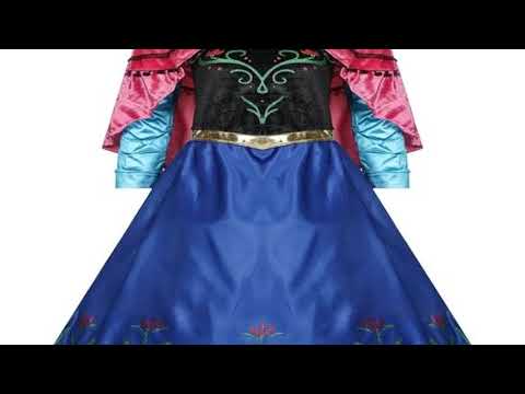Frozen Anna Princess Long Dress Adults Snow Queen Elsa Cosplay Costume Fairy Tale Party Dresses for