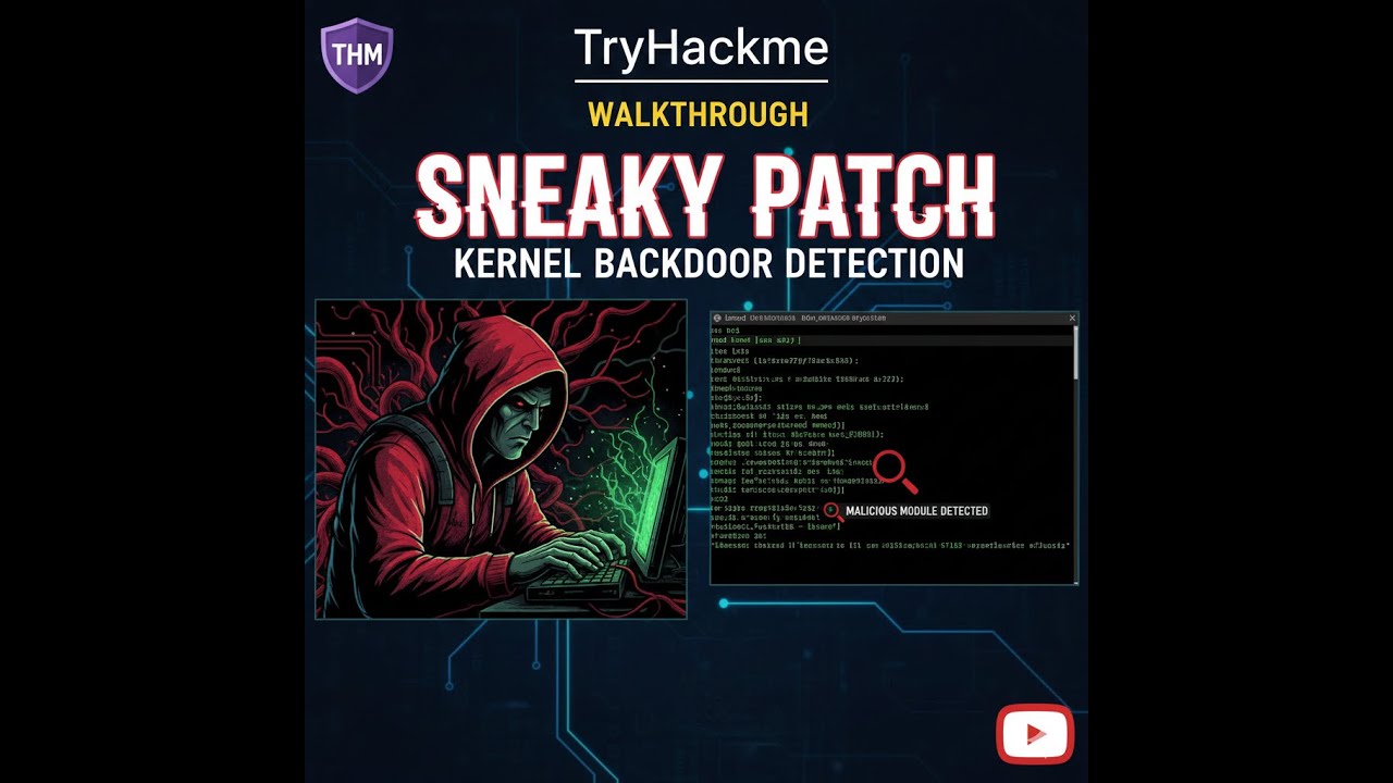 TryHackMe Sneaky Patch Walkthrough | Kernel Backdoor Detection via Malicious Linux Module