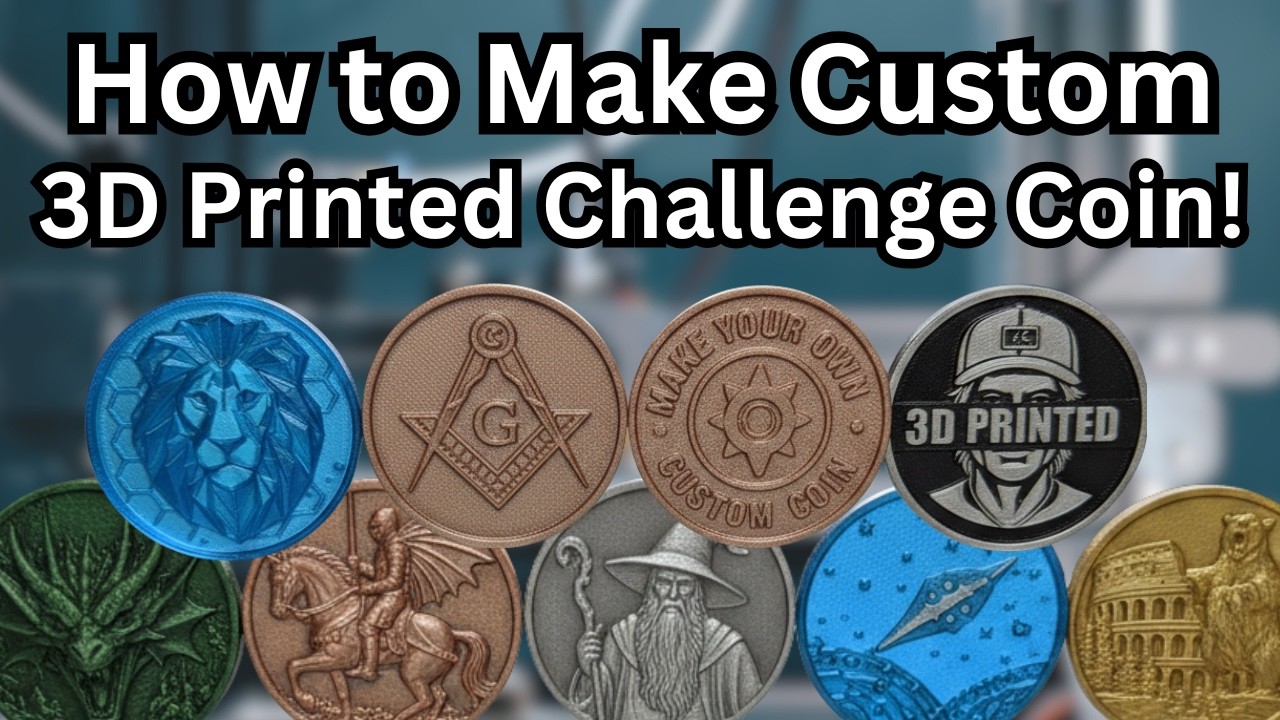 How to Make a Custom Challenge Coin (FREE MakerWorld Template)