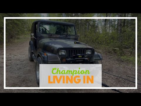 Champion Power Equipment-100427 Truck/SUV Synthetic Rope Winch Kit with Speed