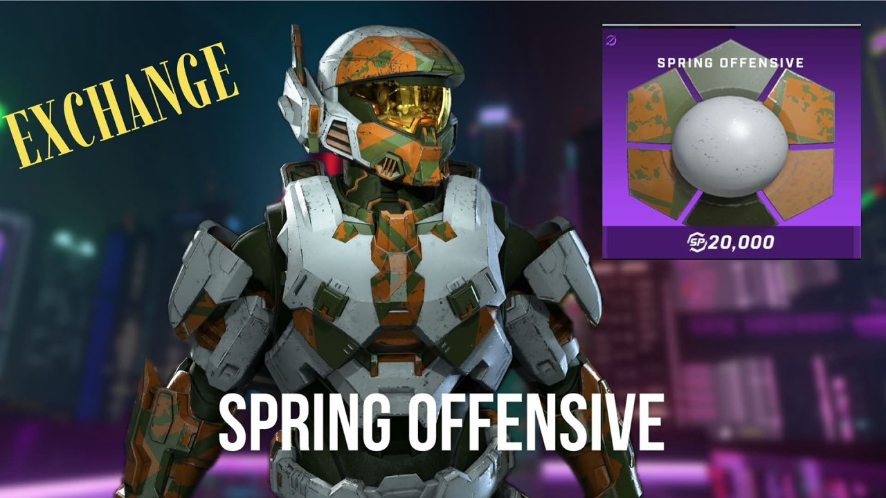 Spring Offensive - White orange green coating - Halo Infinite Exchange