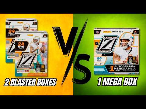 2024 ZENITH FOOTBALL MEGA BOX VS BLASTER BOXES. Which Football Cards Should You Buy??? #football