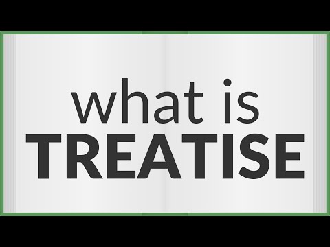 Treatise | meaning of Treatise
