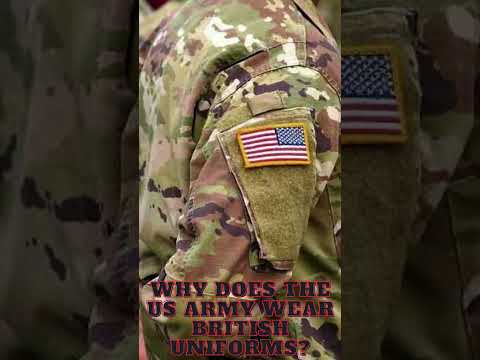 Why Does The US Army Wear British Uniforms? #army #history #shorts