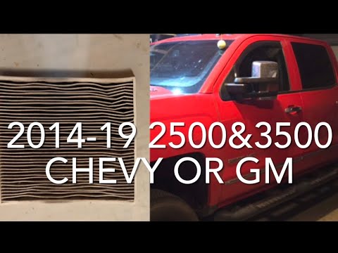 2014-2019 CHEVROLET SILVERADO 2500/3500 CABIN AIR FILTER CHANGE W/HELPFUL TIPS ON REMOVAL & INSTALL