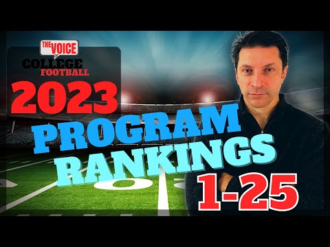 2023 College Football Program Rankings 1-25