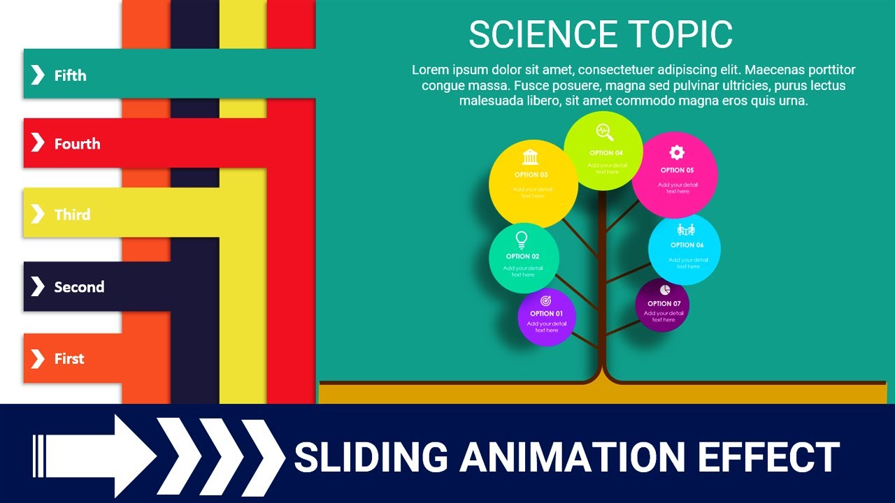 Animated PowerPoint Slide with Sliding Effect
