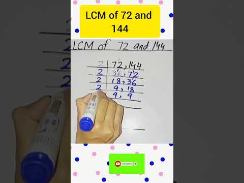 Lcm of 72 and 144 #2023 #viral #youtube #shorts