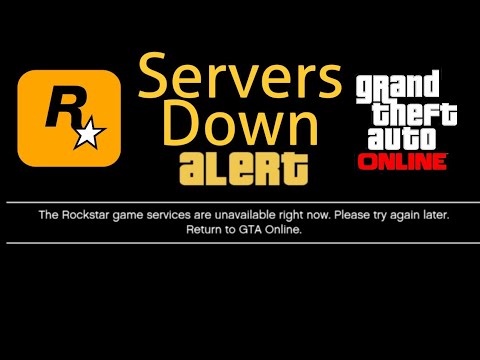 GTA 5 Online Alert! The Rockstar game service are unavailable right now! How to check server status!