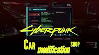 Cyberpunk 2077 Car Modification Shop at Cyberpunk 2077 Nexus - Mods and ...