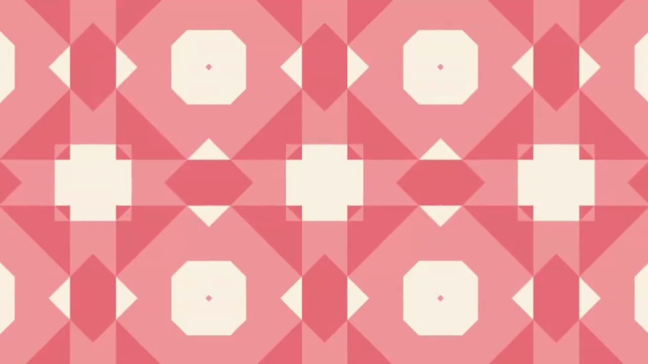 Relaxing Pink Geometric Pattern Motion for TV | Soft Coquette Calming Ambient Background