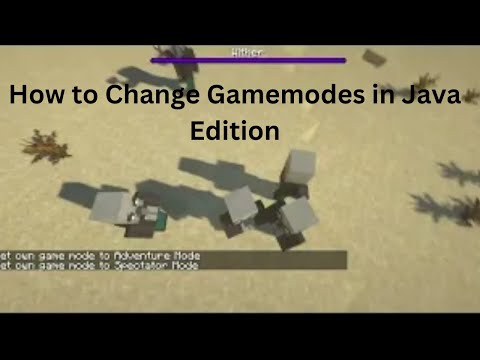 How To Switch Game Mode In Minecraft Java Edition